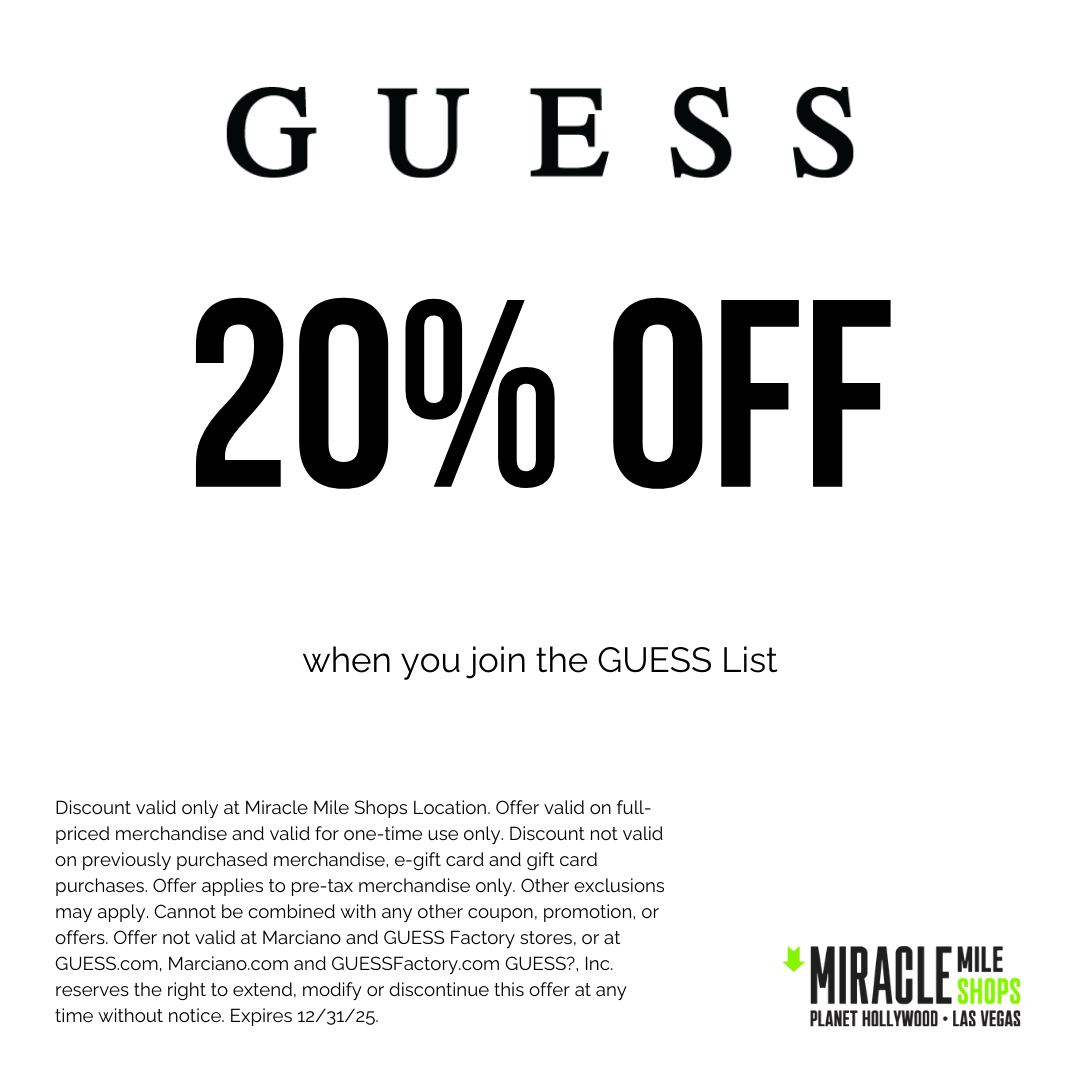 Coupon Book | Miracle Mile Shops, Las Vegas